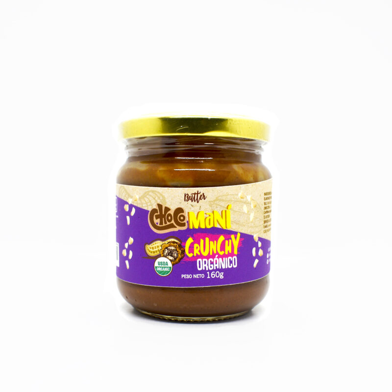 Mantequilla de ChocoMani crunchy 160g – 100% pura y rica 😋